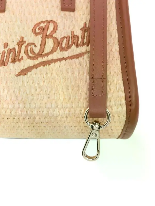 MC2 SAINT BARTH Logo-embroidered Woven Tote