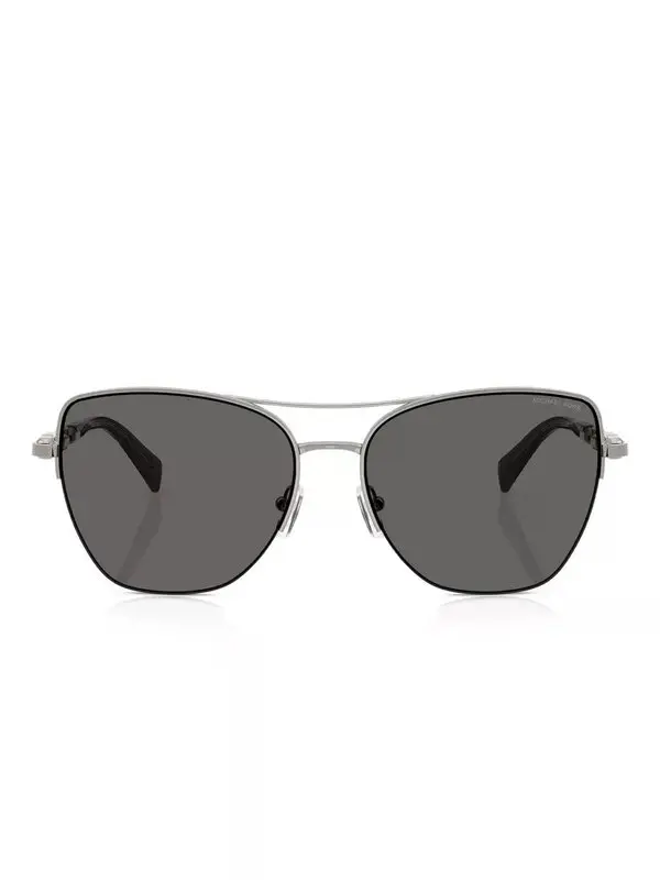 Michael Kors Chain-link Metal Sunglasses - Silver