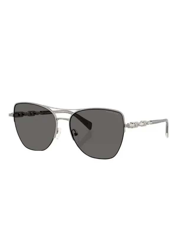 Michael Kors Chain-link Metal Sunglasses - Silver