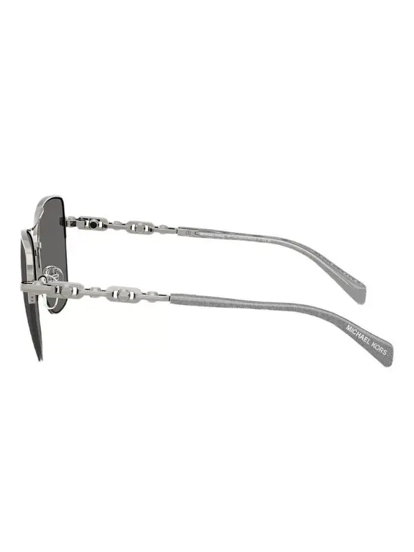 Michael Kors Chain-link Metal Sunglasses - Silver