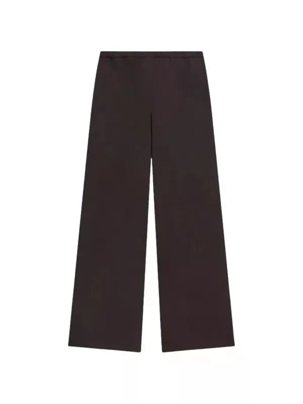 Liviana Conti Elasticated Wide-leg Trousers - Brown
