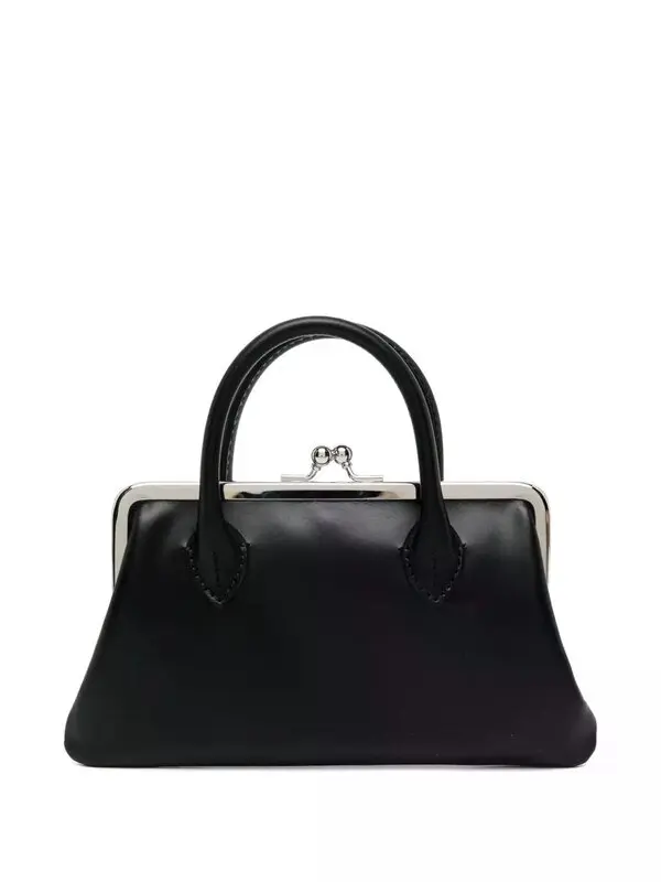 Comme Des Garçons Small Logo-print Handheld Bag - Black