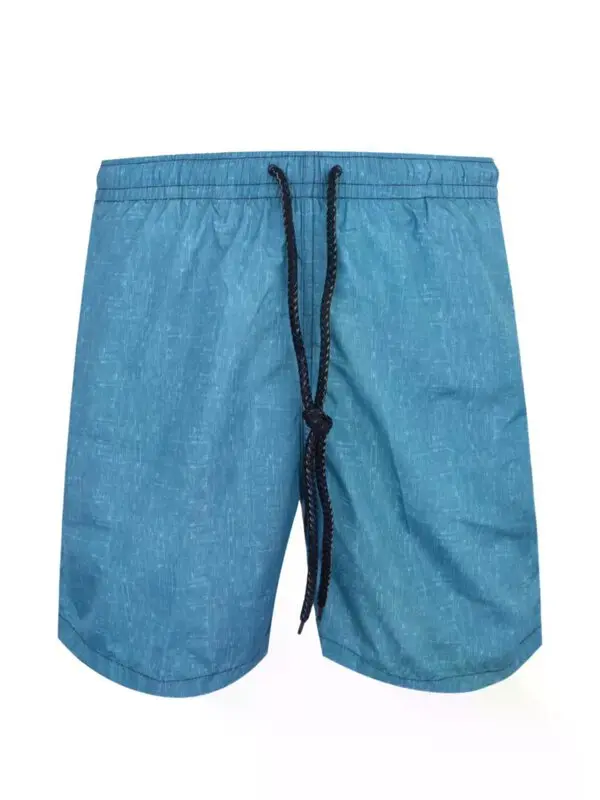 DRUMOHR Slub-texture Drawstring Shorts - Blue
