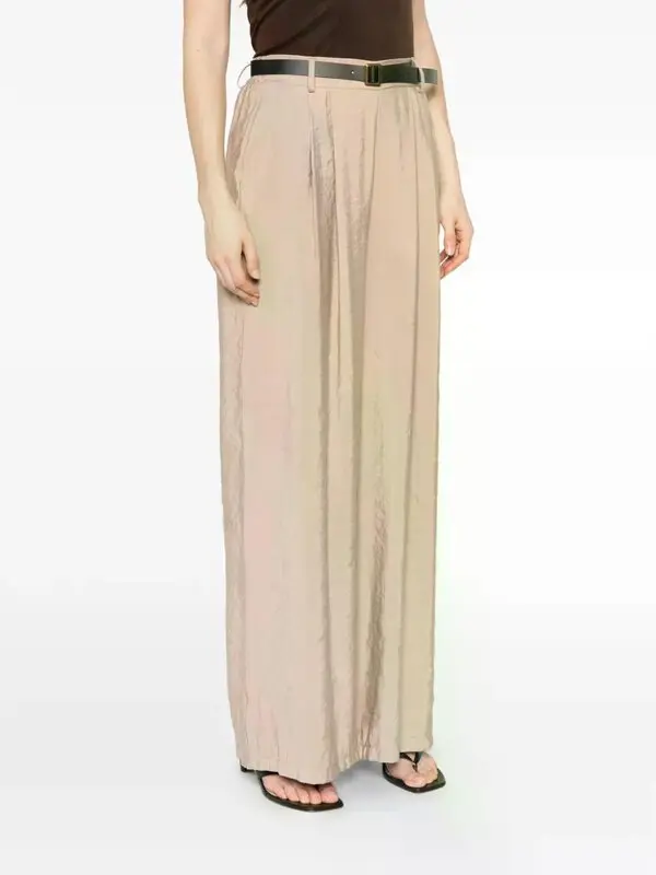 PHILIA LOFT Belted Pleated Trousers