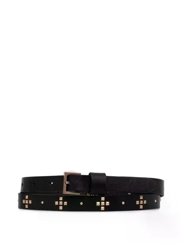 ALLSAINTS Stud-embellished Leather Belt - Black