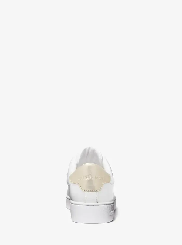 Michael Kors Keaton Leather Zip-up Sneaker - Gold