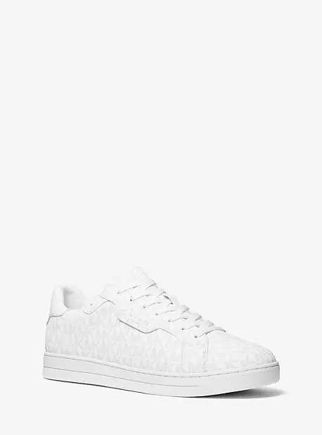 Michael Kors Keating Signature Logo Sneakers - White