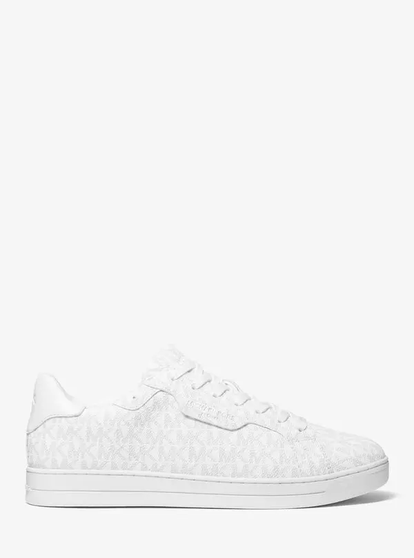 Michael Kors Keating Signature Logo Sneakers - White