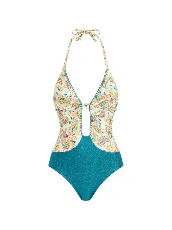 DEL MAAR Yanu Cut-out Swimsuit - Green
