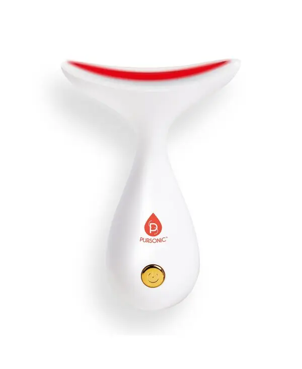 PURSONIC Led Light Therapy Neck And Face Sculpting Wand - White