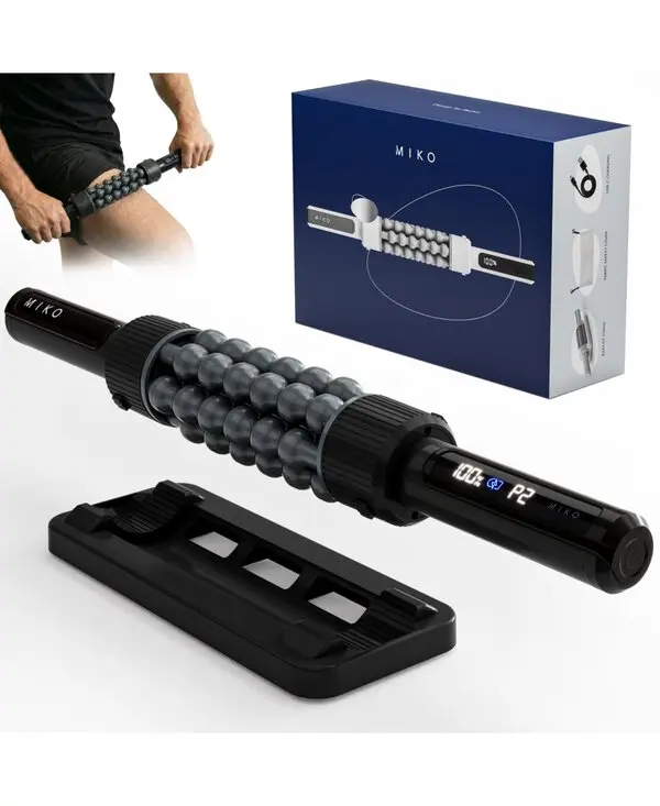 MIKO Swift Hands-free Rolling Percussive Massager For Muscle Recovery - No Color