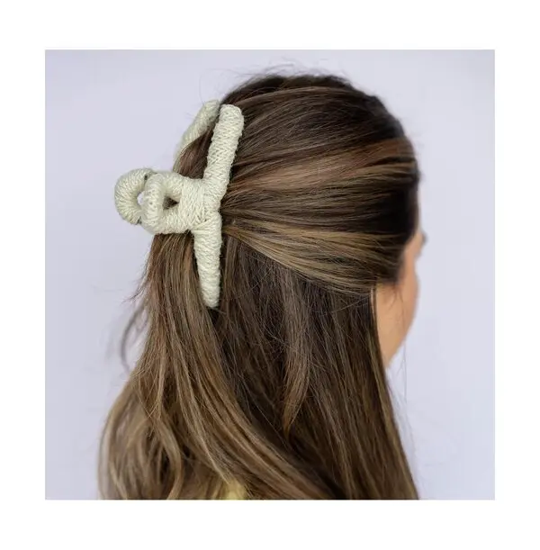 HEADBANDS OF HOPE Large Looped Threaded Claw Clip