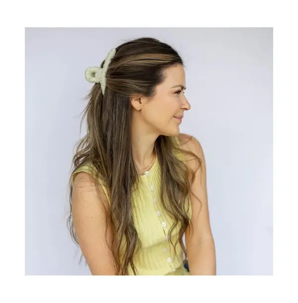 HEADBANDS OF HOPE Large Looped Threaded Claw Clip