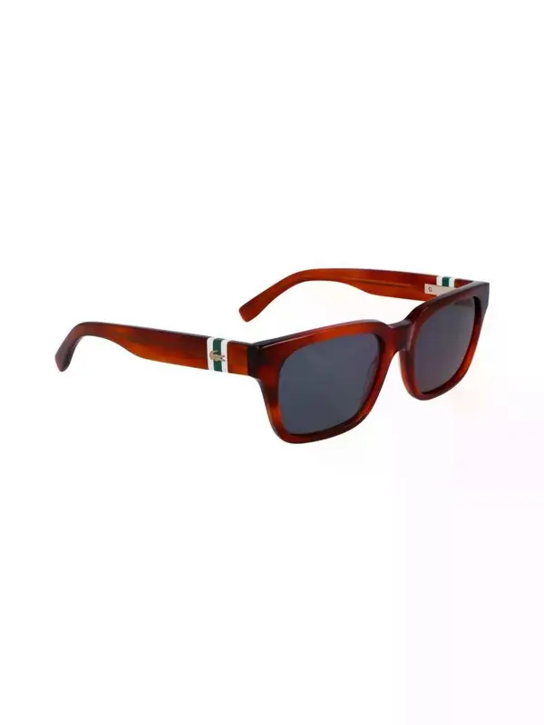 Lacoste Logo-plaque Sunglasses - Brown