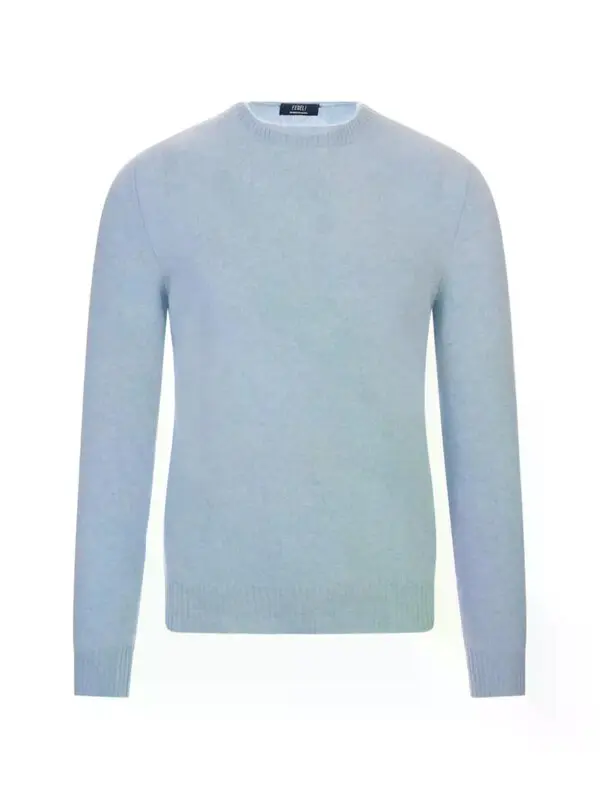 Fedeli Crew Neck Sweater - Blue