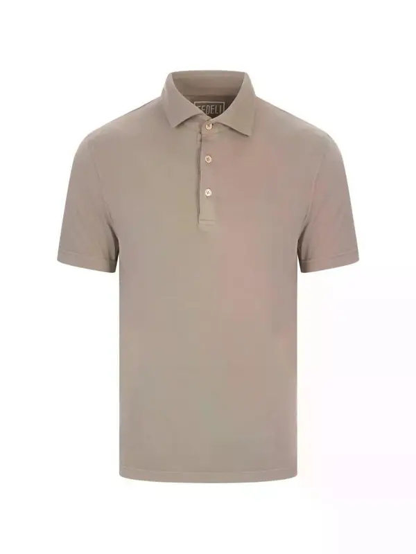 Fedeli Short-sleeve Polo Shirt - Neutrals