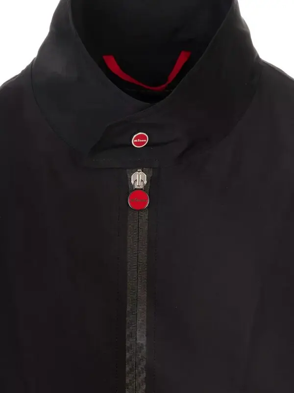 Kiton High-neck Zip-up Bomber Jacket - Black