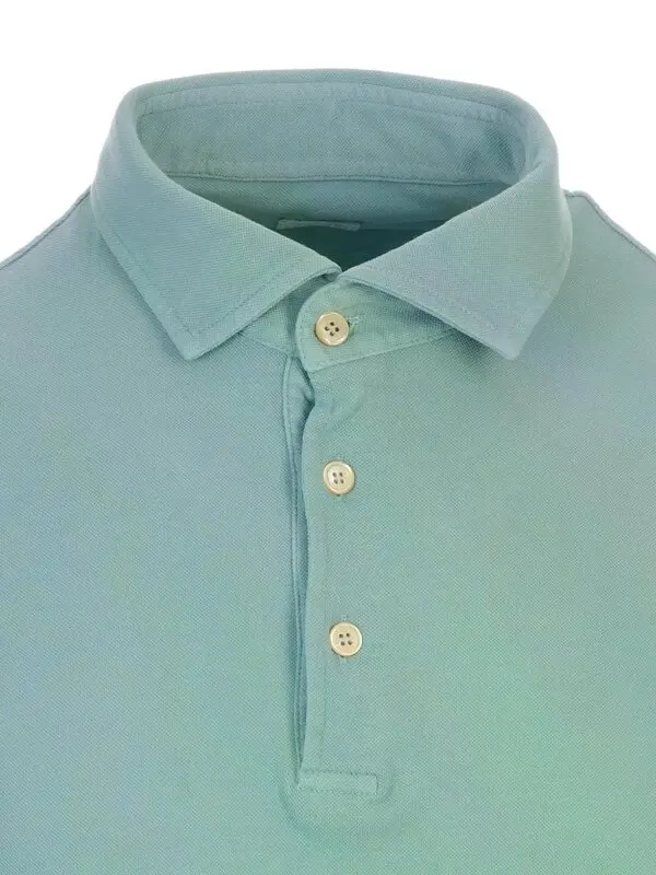 Fedeli Short-sleeve Polo Shirt - Blue