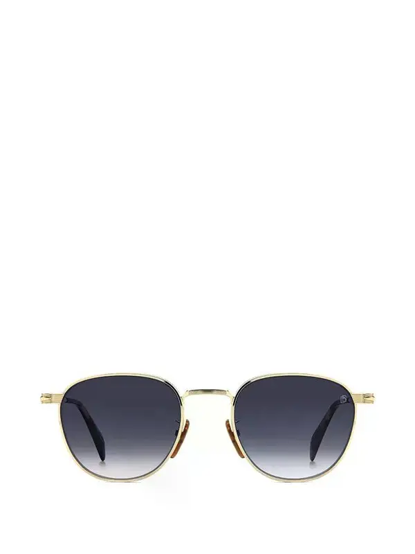 DB EYEWEAR BY DAVID BECKHAM Geometric Frame Sunglasses - Gold