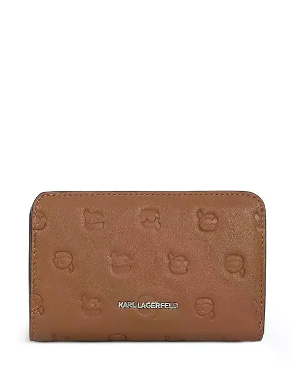 Karl Lagerfeld Ikon Monogram Wallet - Brown
