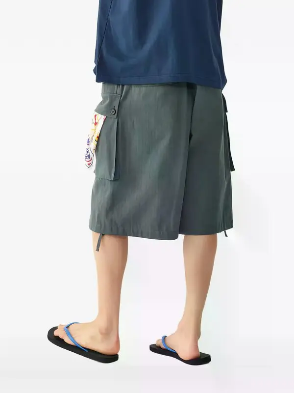 STUDIO TOMBOY Drawstring-waist Cargo Shorts - Grey