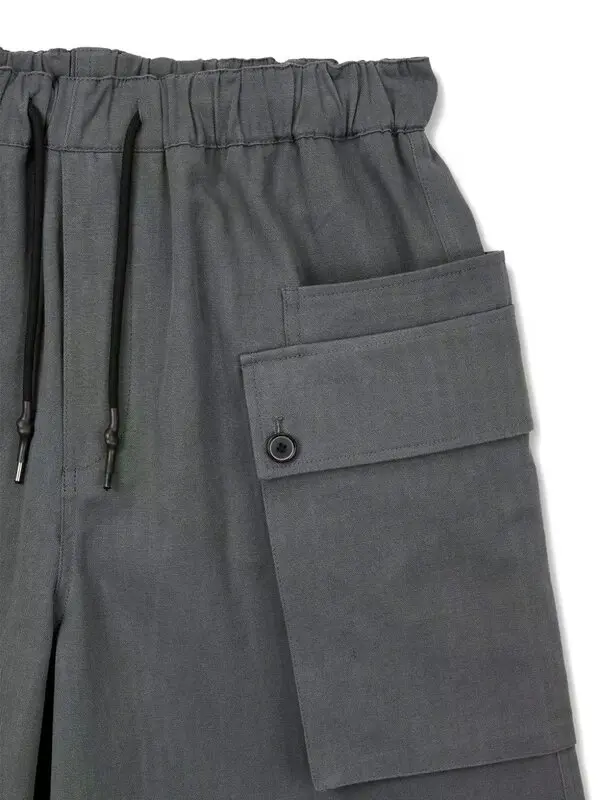 STUDIO TOMBOY Drawstring-waist Cargo Shorts - Grey