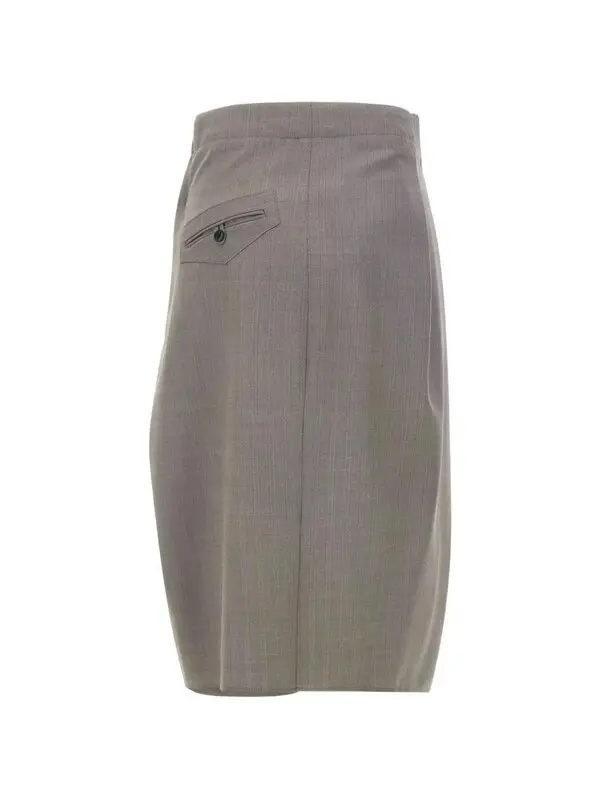 Victoria Beckham Asymmetric Folded-panel Midi Skirt