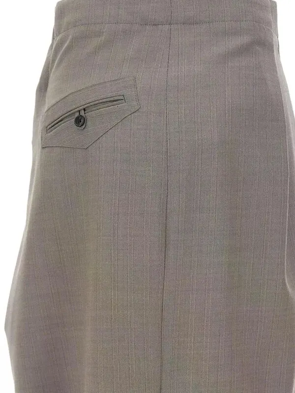 Victoria Beckham Asymmetric Folded-panel Midi Skirt