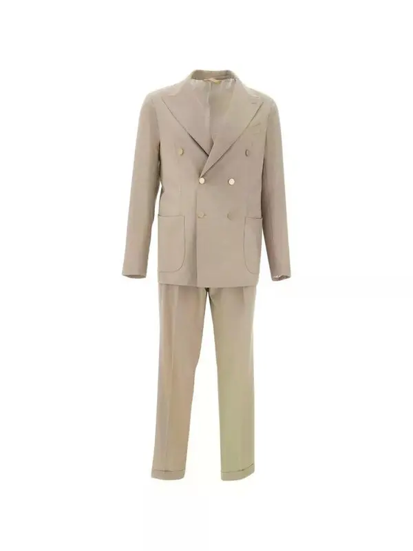BRIGLIA 1949 Taurasi Double-breasted Suit - Neutrals