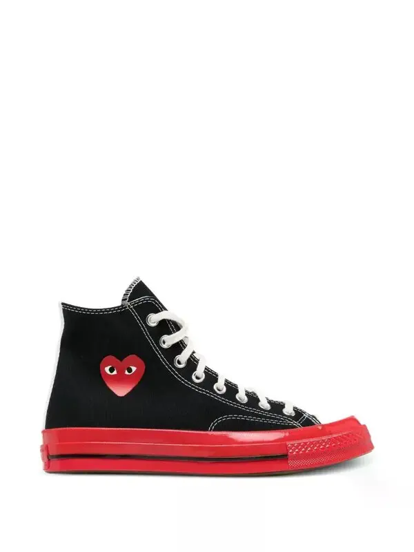 Play Comme Des Garcon X Converse Chuck 70 Hi Sneakers