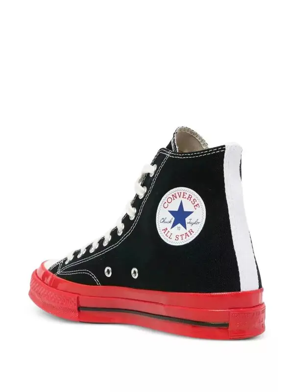 Play Comme Des Garcon X Converse Chuck 70 Hi Sneakers