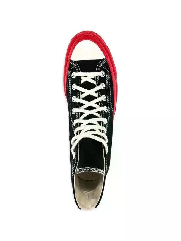 Play Comme Des Garcon X Converse Chuck 70 Hi Sneakers