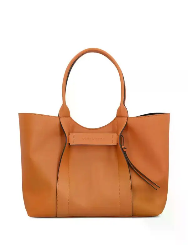 Longchamp Leather Tote Bag - Neutrals