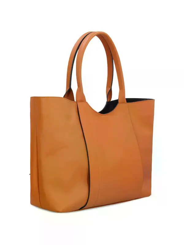 Longchamp Leather Tote Bag - Neutrals