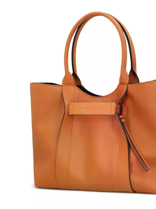 Longchamp Leather Tote Bag - Neutrals