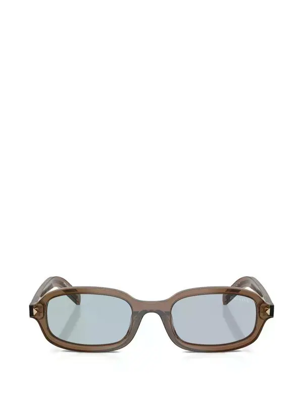 Prada Rectangle-frame Sunglasses - Brown