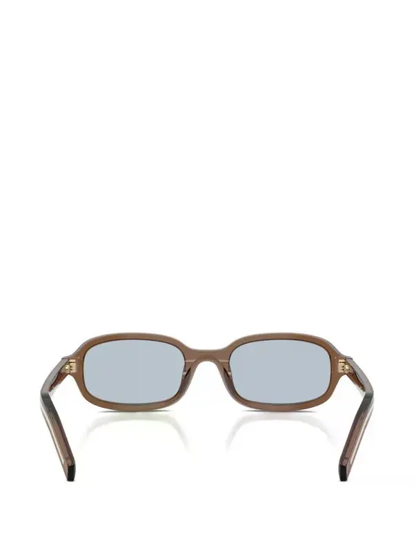 Prada Rectangle-frame Sunglasses - Brown