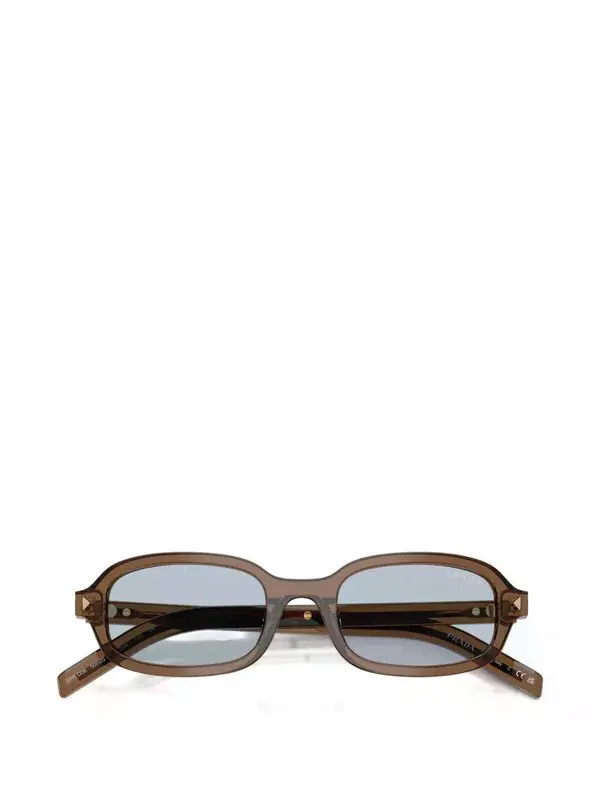 Prada Rectangle-frame Sunglasses - Brown