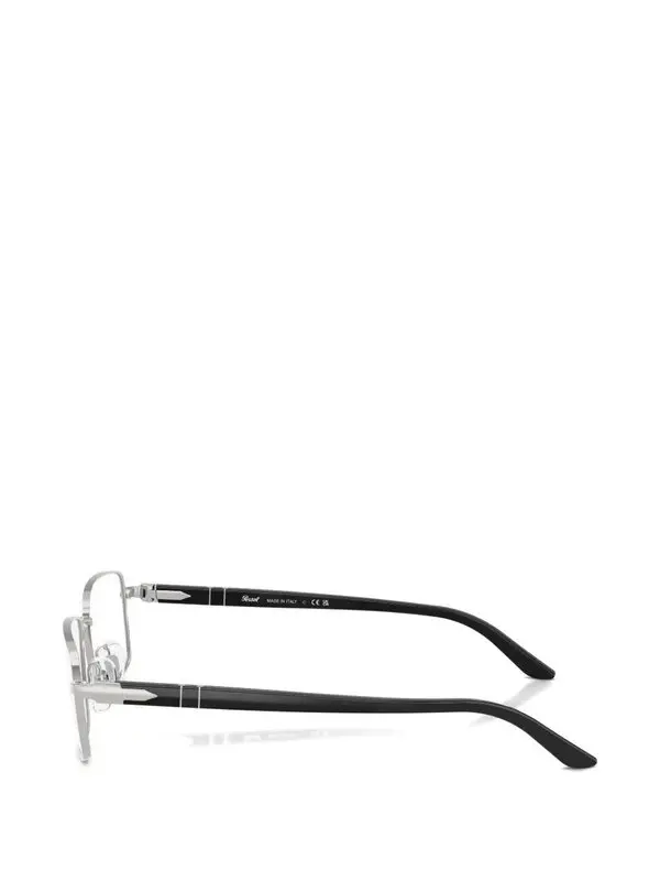 Persol Rectangle Frame Eyeglasses - Silver