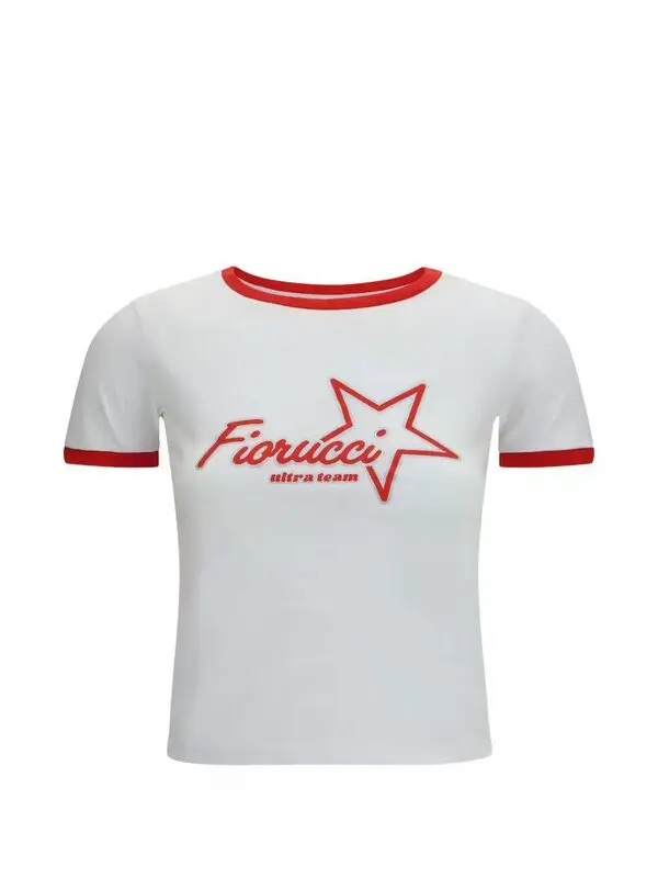 Fiorucci Logo-print Cropped T-shirt - White