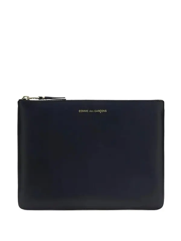Comme Des Garçons Leather Pouch Bag - Blue