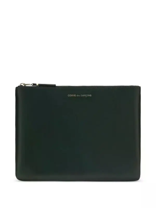 Comme Des Garçons Leather Pouch - Green
