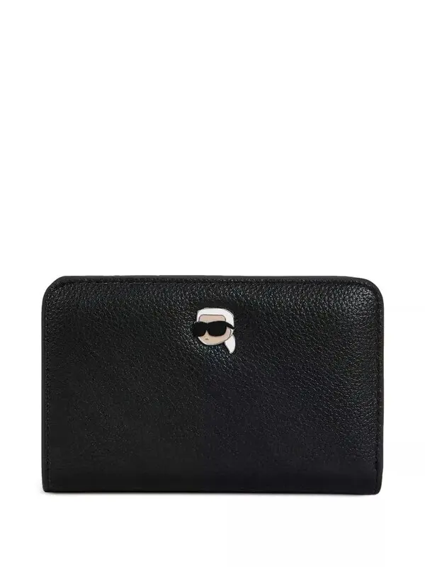 Karl Lagerfeld Ikonik Karl Grained Wallet - Black