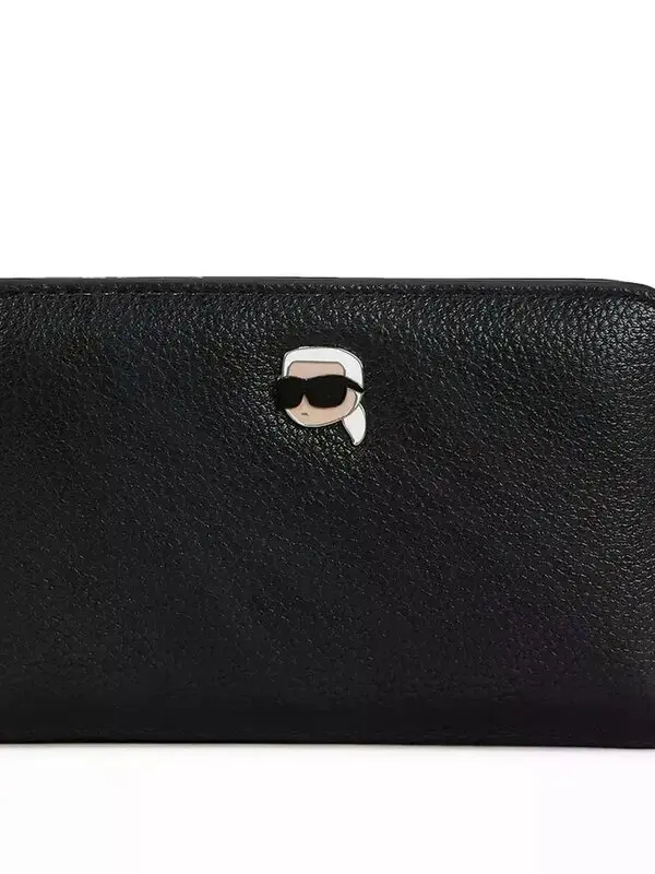 Karl Lagerfeld Ikonik Karl Grained Wallet - Black