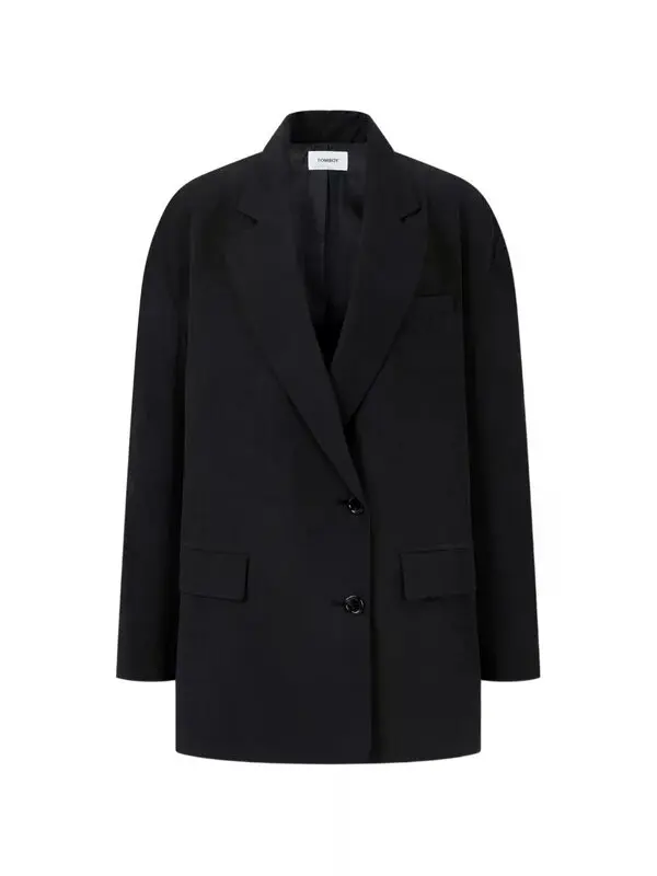 STUDIO TOMBOY Double-breasted Coat - Black
