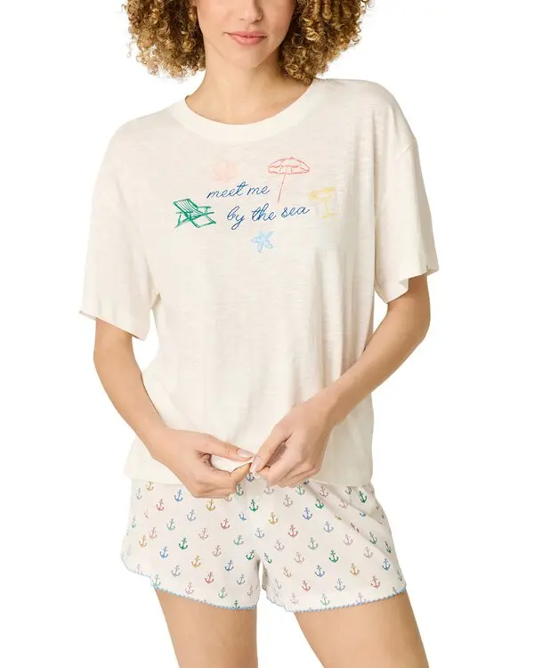 PJ Salvage Tee Meet Me The Seam Pajama Set