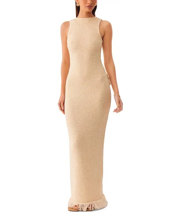 SNDYS Monroe Multiway Knit Maxi Dress - Champagne