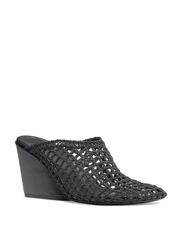 Proenza Schouler Slant Crochet Mules - Black