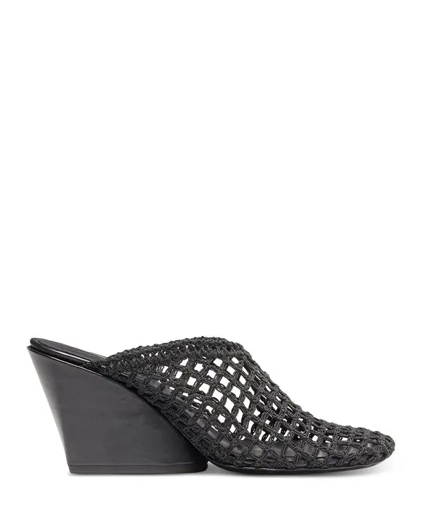 Proenza Schouler Slant Crochet Mules - Black