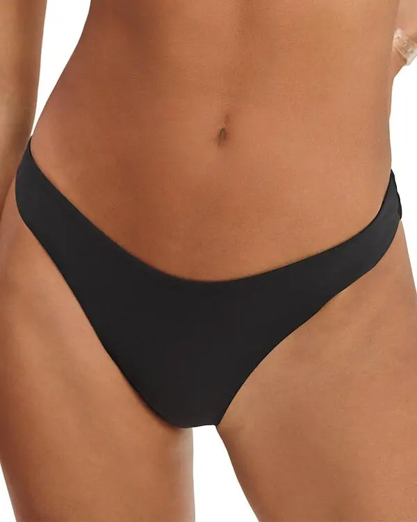 REFORMATION Amore Bikini Bottom - Black